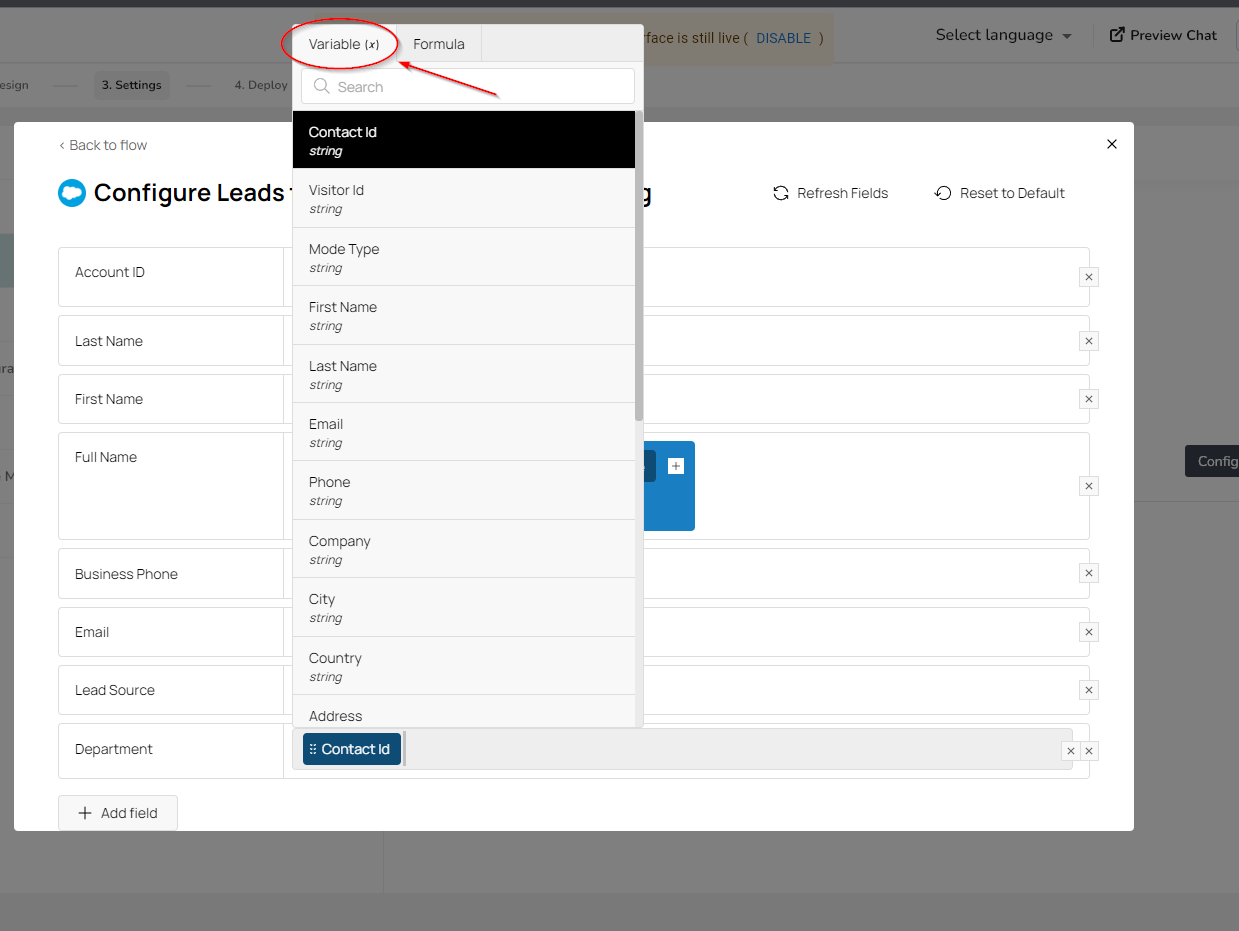 Salesforce-integration - WeConnect.chat
